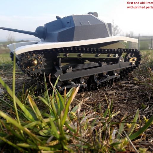 🪖 Tankette TKS 1:16 RC Tank Polish Tank 4 Variants Easybuild・ STL File ...