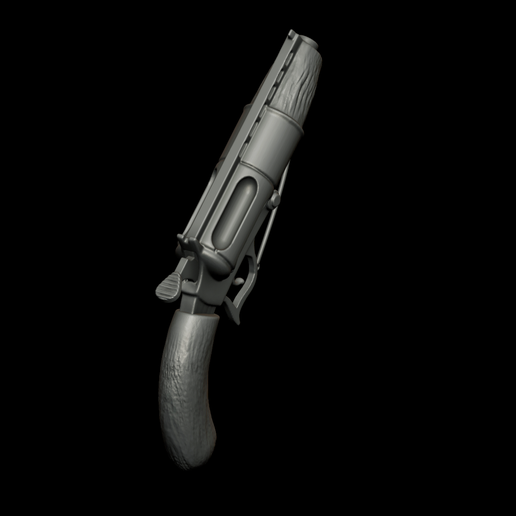 🔫 Gun from the Ghoul in Fallout Fanart・ STL File for 3D printing・Cults