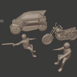 3D file Gaslands Drop Weapon Set・Model to download and 3D print・Cults