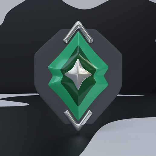 Archivo STL Insignia de rango Valorant Ascendant 🌐 (OBJ)・Modelo para ...