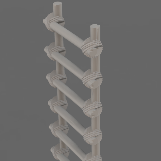 🪵 Wooden ladder・ STL File for 3D printing・Cults