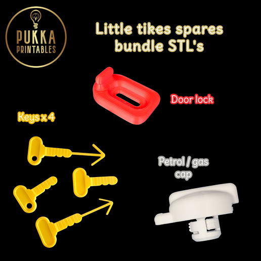 🧢 Little Tikes Ersatzteilbündel Benzin-/Gasdeckel, Schlüssel ...