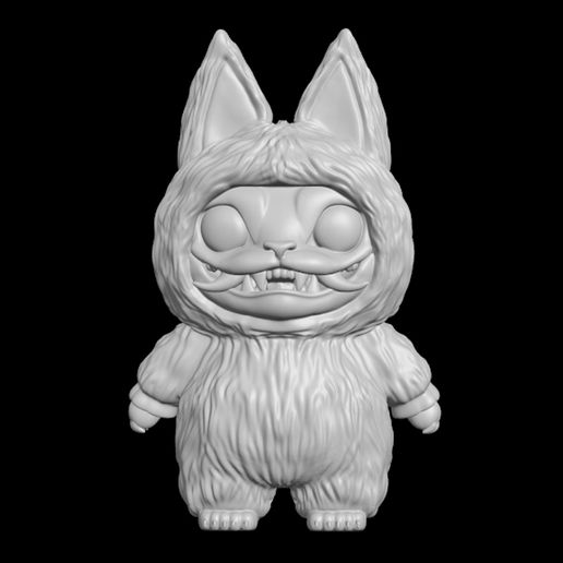 🐅 kpop demon hunters - chibi labubu - demon tiger・ STL File for 3D ...