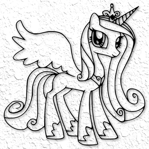 princess cadance coloring page
