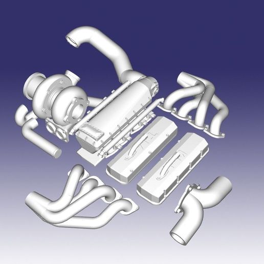 👽 TM Motorsports 118mm turbo for BBC・ STL File for 3D printing・Cults