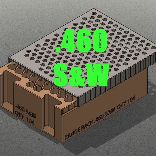 STL file .460 S&W Range Rack - Ammo Organizer for 50Cal NATO Can 🥫 ・3D printable model to ...