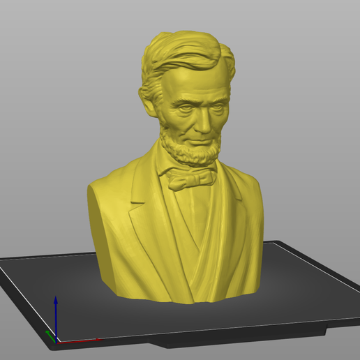 👤 Abe Lincoln Head Bust・ STL File for ・Cults