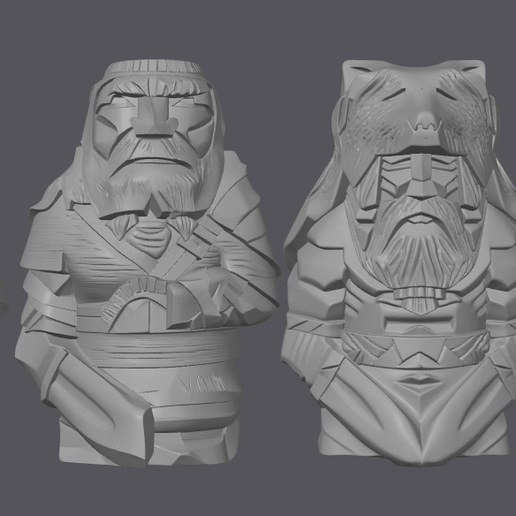 😇 Dioses nórdicos tótems - Odin Thor Tyr Ulfhednar・Archivo STL para ...