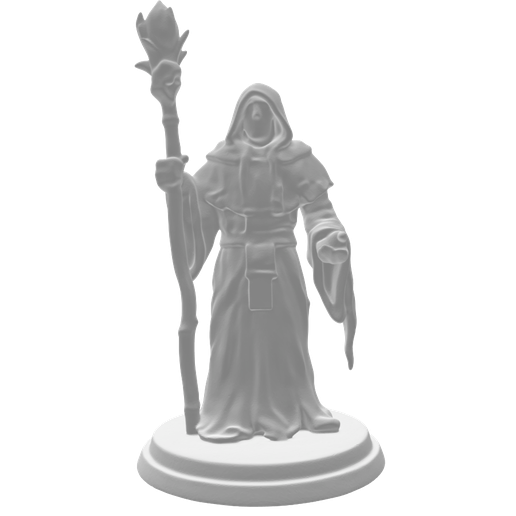 STL file Fire wizard mage 🔥 ・Design to download and 3D print・Cults