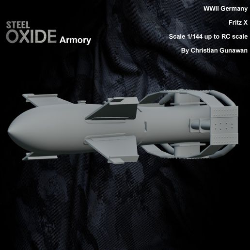 🇩🇪 WWII Germany Luftwaffe Fritz X・ STL File for 3D printing・Cults