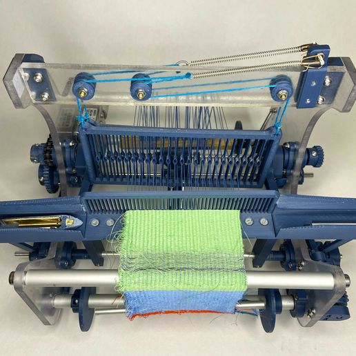 🧶 3D printed Power Loom / technical details, how it works, construction ...