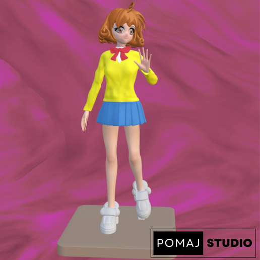 👾 Corrector Yui Kasuga Diorama Fanart Figure - Classic 90s Anime・ STL ...