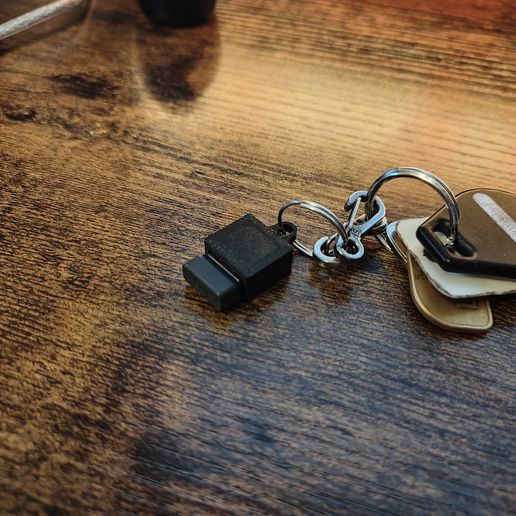 Файл STL USB Dongle Key Chain Holder 💾 ・Идея 3D-печати для скачивания・Cults