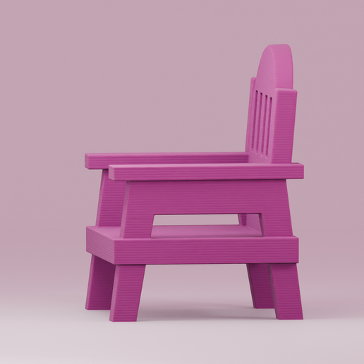 🪑 chair barbie doll house furniture・ STL File for 3D printing・Cults