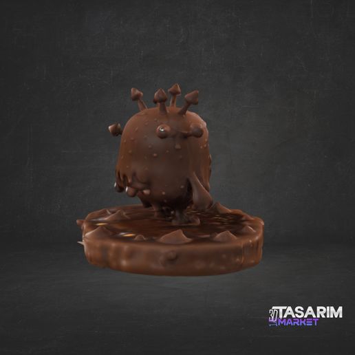 👹 Choco Monster – 3D Printable Cute Chocolate Beast・ OBJ File for 3D ...