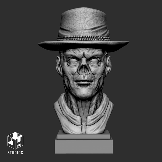 STL file The Fallout-The ghoul bust 👤 ・Model to download and 3D print・Cults