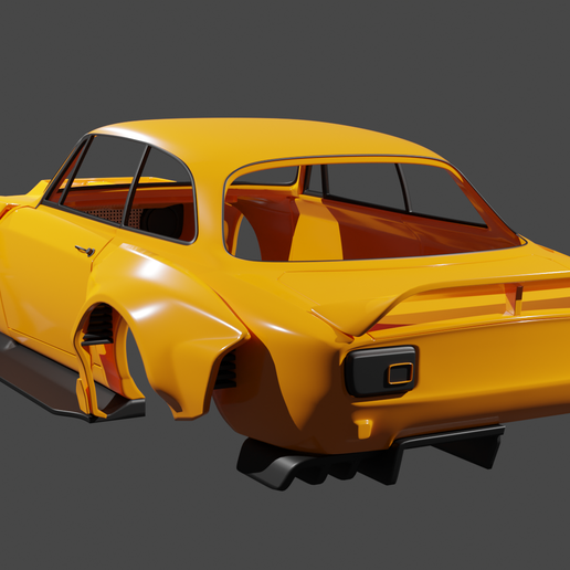 🚗 1/24 Giulia Sprint GTA Car body・ STL File for 3D printing・Cults