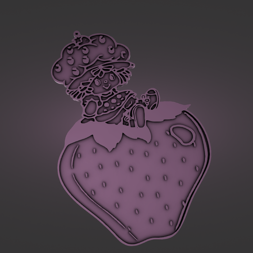 🍓 strawberry shortcake earring , pendant・ STL File for 3D printing・Cults