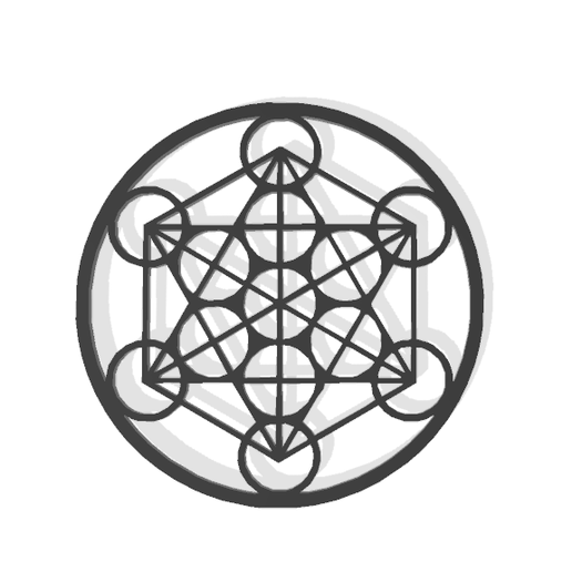 🪞 Cube de Métatron・Fichier STL pour Impression 3D・Cults