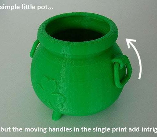 🪴 Irish Pot of Gold・Free STL File for ・Cults