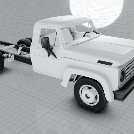 🚙 FORD F600 PICKUP 1979 TRUCK MODEL・ STL File for 3D printing・Cults