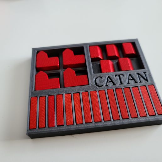 🎲 Settlers of Catan Player Tray・Free STL File for ・Cults
