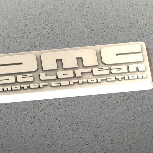 Free 3D file DMC De Lorean Badge 📛 ・3D printing model to download・Cults