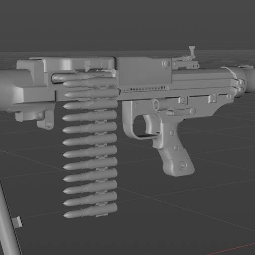 OBJ file German MG13 heavy machine gun digital model material 🔫 ・3D ...