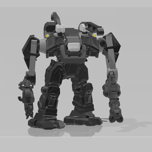 3D file American Mecha Kohlen K-112 Mining Mech 🪖 ・Template to download ...