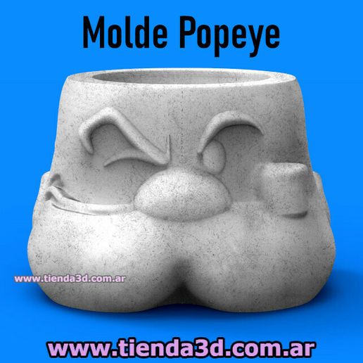 STL file Popeye Pot Mold 🪴 ・3D printing model to download・Cults