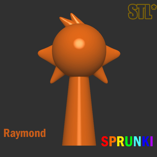 🦸 3D Sprunki Incredibox Raymond Sprunki STL 3D Character Fanart・Free ...