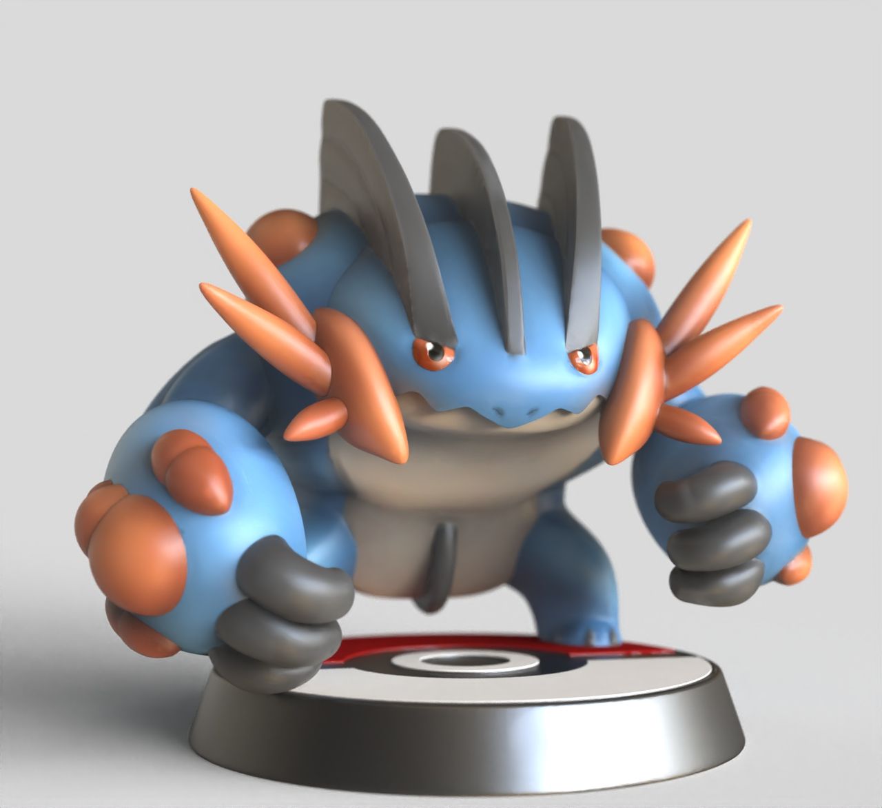 STL file Mega Swampert- FAN ART - POKÉMON FIGURINE -POKEMON・3D ...
