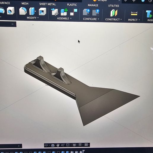 🛏️ Simple Print Bed Scraper・Free STL File for 3D printing・Cults