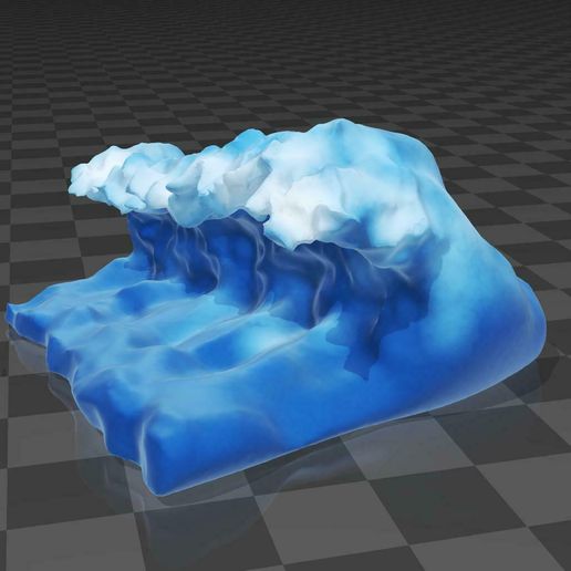 🌊 OCEAN WAVE・ STL File for ・Cults