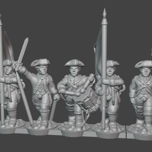 🎲 AWI French Infantry・ STL File for 3D printing・Cults
