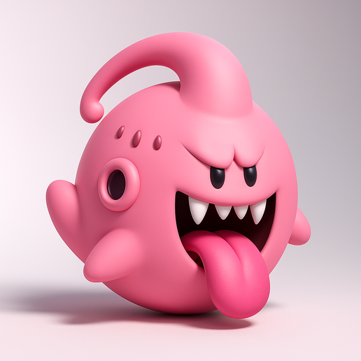 👾 Boo Majin Boo from Mario Bros toy・ STL File for 3D printing・Cults