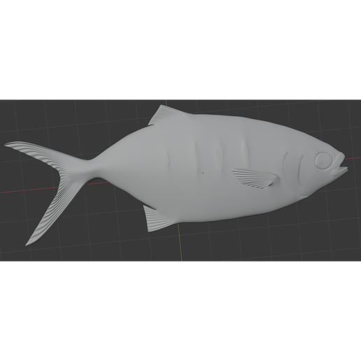 🐠 Pompano Fish・ STL File for 3D printing・Cults