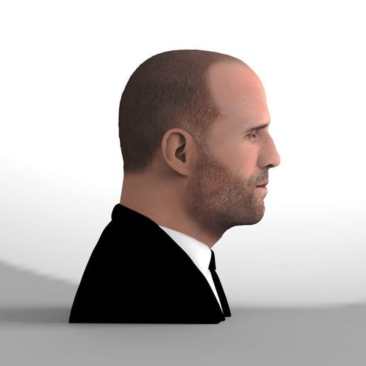 👤 Jason Statham bust for full color 3D printing・ STL File for 3D ...