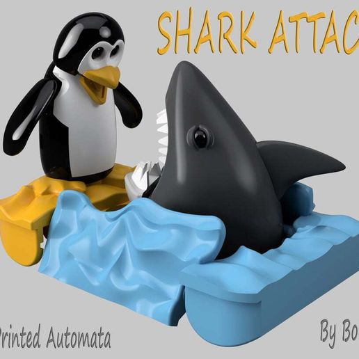🦈 Shark Attack・Free STL File for ・Cults