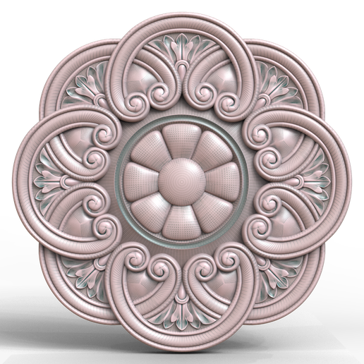3D file 3D Model STL File for CNC Router Laser & 3D Printer Mandala ...