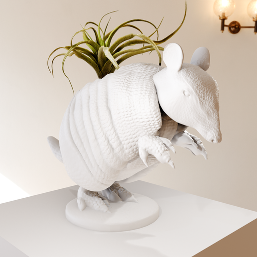 STL file armadillo standing planter pot flower vase stl 🪴 ・3D printable ...