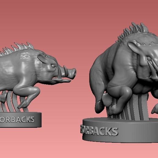STL file Arkansas Razorbacks football statue - FBS - NCCA - 3d print 🏈 ...