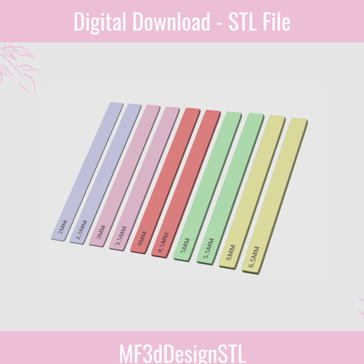 3D file Clay Depth Guide Tool | Polymer Clay Acrylic Roller Thickness ...