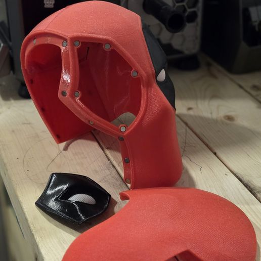 🎭 Deadpool Mask with Detailed Texture and Magnets Slots / Deadpool ...