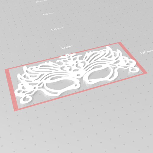 🎨 2D Mask Outline, Wall Art Decor・ STL File for ・Cults