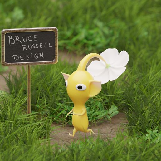 Archivo STL Yellow Pikmin Running 🏃 ・Modelo imprimible en 3D para ...