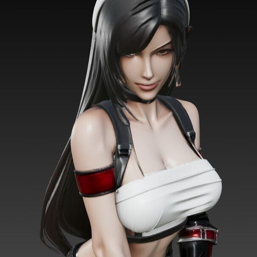 🗿 Tifa Lockhart - Bunny Temptation・Free OBJ File for 3D printing・Cults