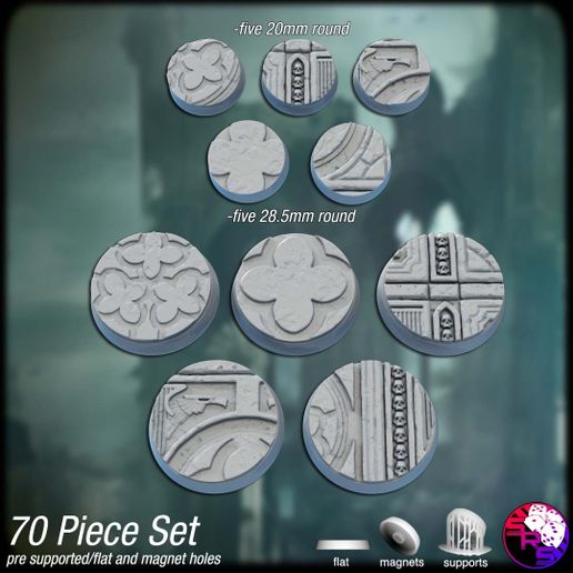 ⛪ Dark Gothic Bases (Expansion)・ 3D File for 3D printing・Cults