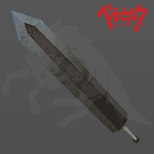 🗡️ BERSERK DRAGONSLAYER SWORD FOR COSPLAY 3D MODEL・ STL File for 3D ...