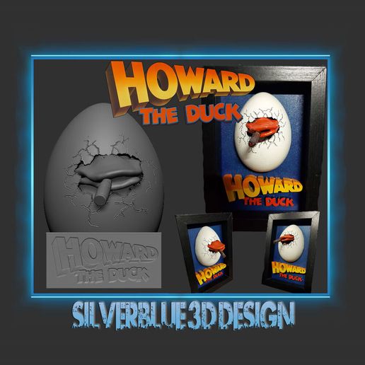 🦆 Howard the Duck Movie Poster・ STL File for 3D printing・Cults